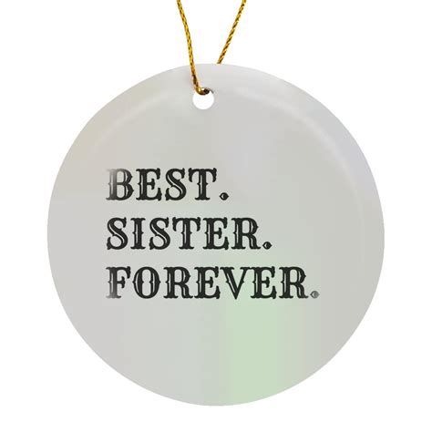 3drose Best Sister Forever Black Lettering On White Background