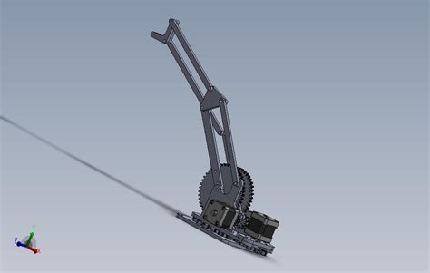 三轴机械臂 Solidworks 2017 模型图纸免费下载 懒石网