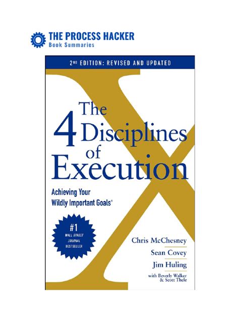 Book Summary 4 Disciplines Of Execution Pdf Disciplines Goal