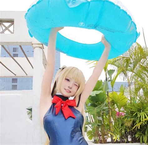阳炎型小菠萝作品玛莉萝丝的水着cosplay可爱迷人 福花兔