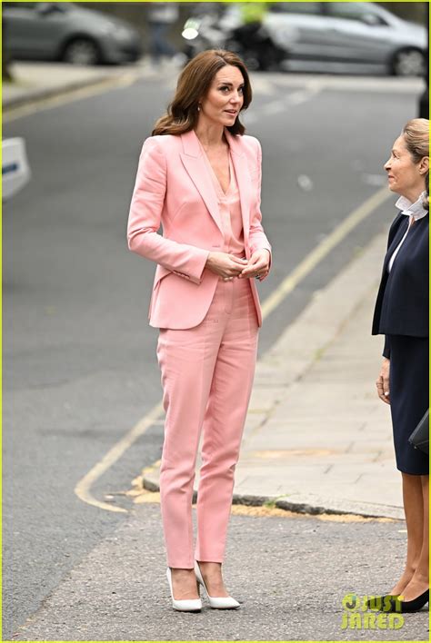 Kate Middleton Wears A Pink Power Suit For Her Latest Royal Engagement