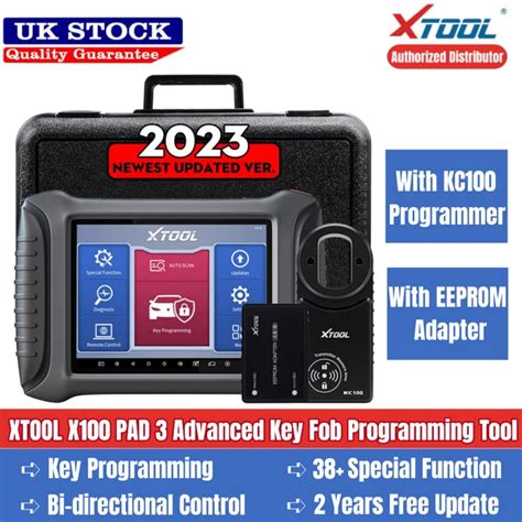XTOOL X100 PAD3 Key Fob Programming Tool KC100 Chip Coding EEPROM Diagnosis Scan 959 00