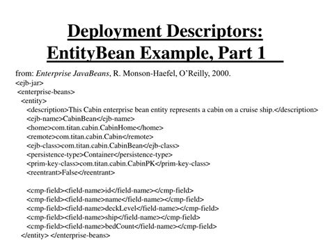 Ppt Enterprise Javabeans Deployment Implementations And