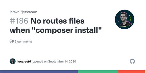 No Routes Files When Composer Install · Issue 186 · Laraveljetstream · Github