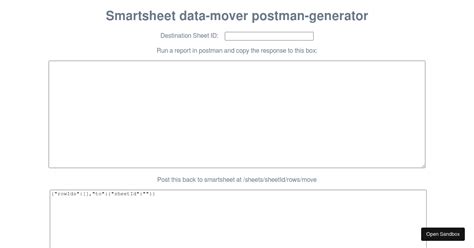 jamiedixon postman generator codesandbox