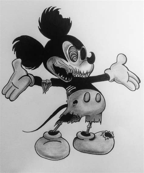 Creepy Mickey Mouse Drawings