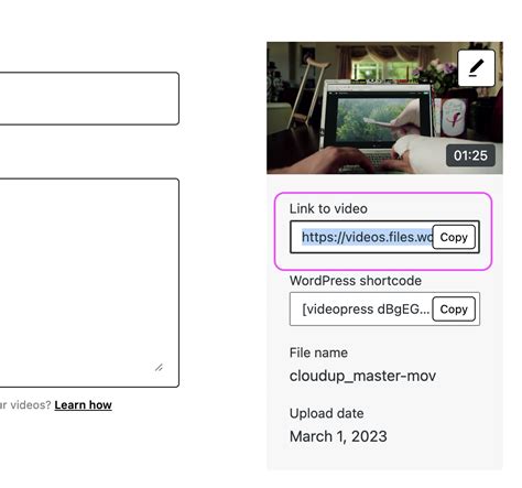 videopress fix link to video in the video details page · issue 29239