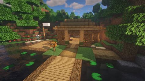 Got Inspired By The Eevee Minecraft Build And Had To Make The Starter Water House R