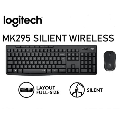 Logitech Mk295 Combo Wireless Mouse And Keyboard Silenttouch คีย์บอร์ดandเมาส์ ไร้สายเสียงเงียบ