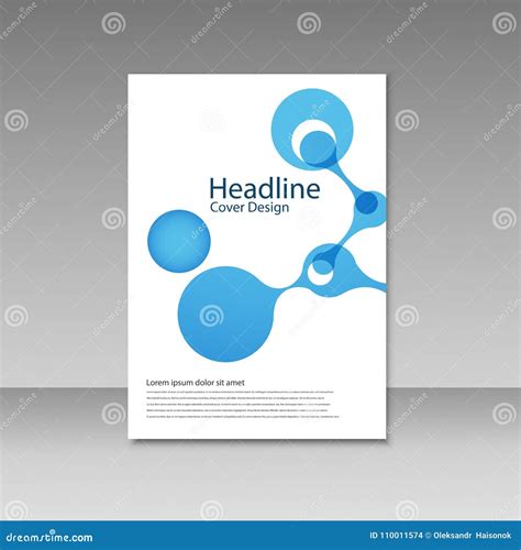 Vector Abstract Molecular Structure Template Design Stock Vector Illustration Of Medical Cell