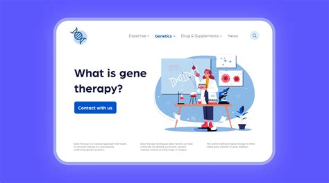 Biostatistician Doing Research On Genetics Illustration Free Download