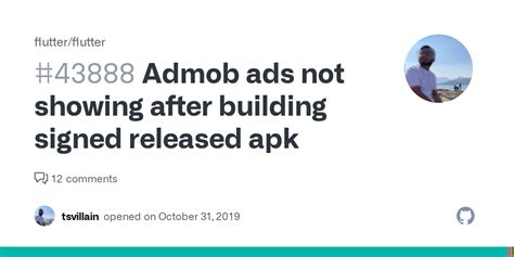Admob Ads Not Showing After Building Signed Released Apk · Issue 43888