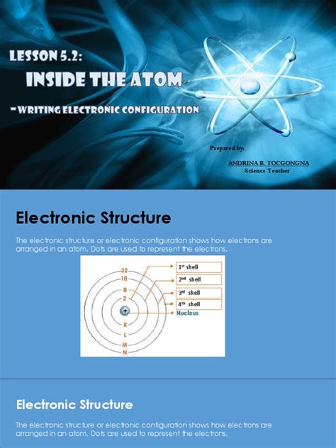 Electron Configuration And Structure Pdf Electron Configuration