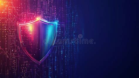 Cybersecurity Shield Digital Protection Data Security Network
