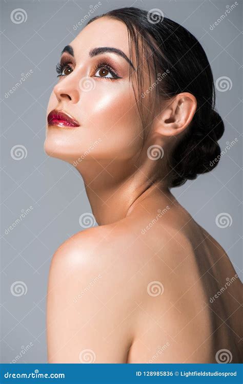 Portrait De Belle Fille Nue Photo Stock Image Du Fille Femme