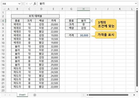 엑셀에서 여러 개의 조건 복수 조건 다중 조건 3개의 조건 을 만족시키는 데이터를 찾으려면 엑셀 Index Match 함수 네이버 블로그