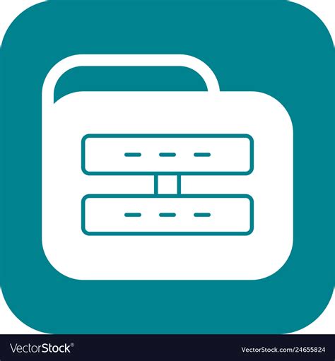 Server Folder Icon Royalty Free Vector Image VectorStock