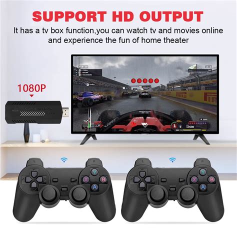 Gd10 Game Stick X2 Plus Retro 4k Video Game Console For N64 2 4g Wireless Controllers Hd 30000