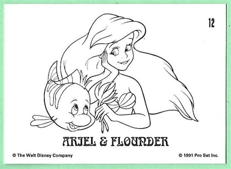 The Little Mermaid Coloring Pages Flounder Gigging 2025