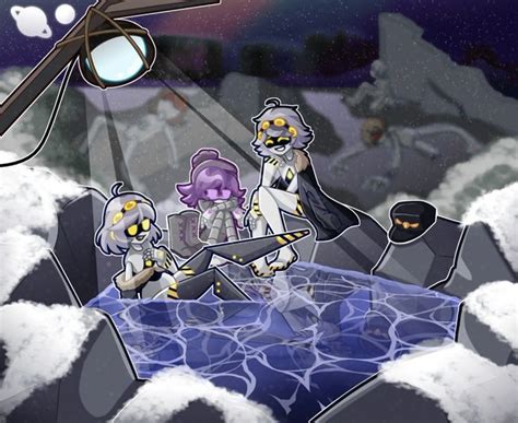 Эн Узи и Ви на горячих источниках Милые рисунки Иллюстрации роботов