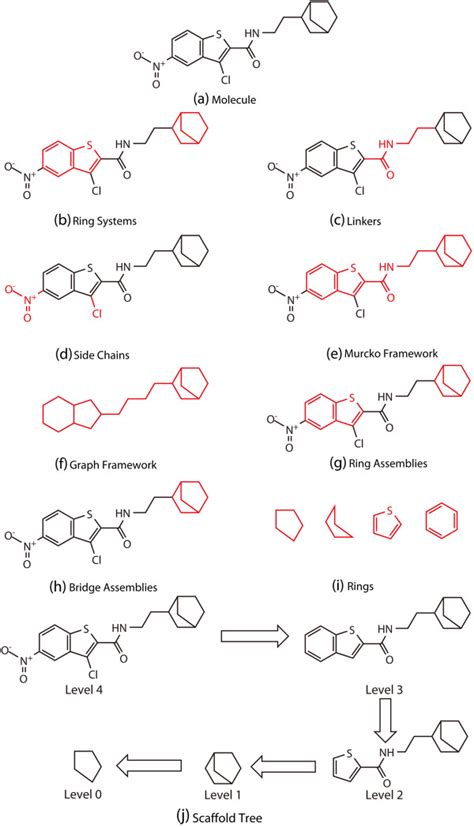 A Molecule Depicted By Different Scaffold Representations The Molecule