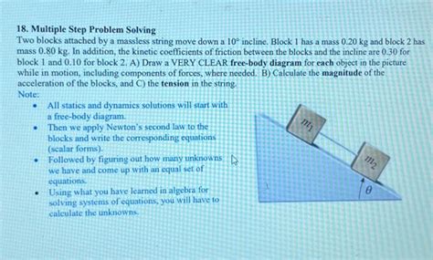 solved 18 multiple step problem solving two blocks attached
