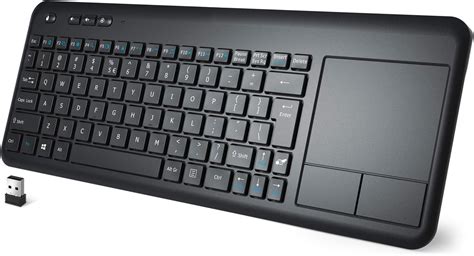 Wireless Keyboard With Touchpad WisFox 2 4G Slim Ergonomic Wireless