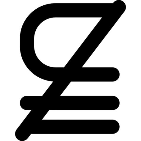 Subset Of Above Not Equal To Mathematical Symbol Icons Free Download