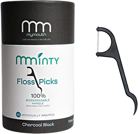 Mymouth Natural Dental Floss Picks 45 X Eco Friendly Tooth Sticks