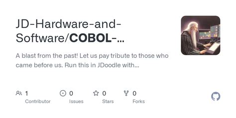 Github Jd Hardware And Softwarecobol Calculator A Blast From The Past Let Us Pay Tribute To