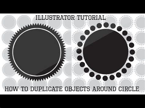 How To Duplicate Objects Around A Circle Illustrator Tutorial Logo