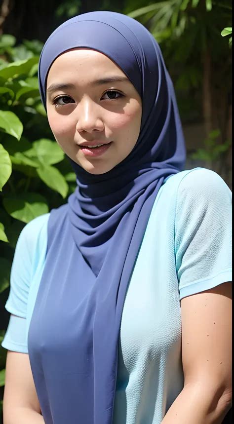 Raw Best Quality High Resolution Masterpiece Beautiful Malay Woman In Hijab Iu