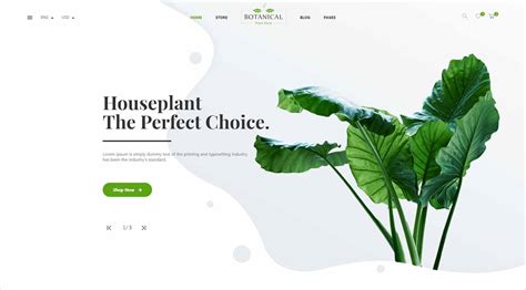 Botanical HTML5 Ecommerce Template Creative Template