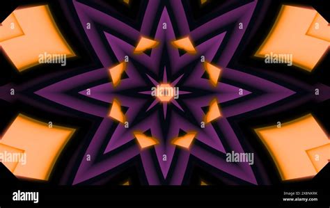 Moving Pattern With Pulsating Shapes Design Star Pattern With