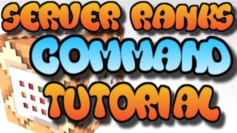 Minecraft Command Block Custom Server Ranks Tutorial Mcpe Xbox One