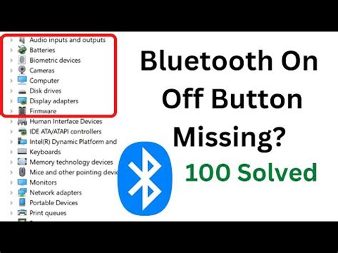 Bluetooth not showing in device manager in Windows 10 11 Bluetooth On Off Button Missing Видео