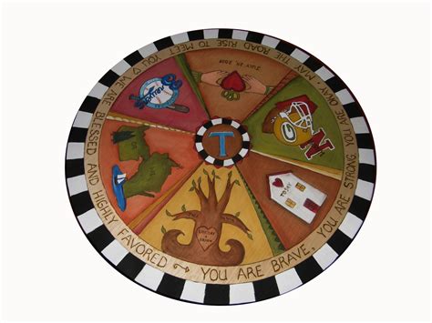 PAINTED LAZY SUSAN Custom Lazy Susan Wood Handcrafted Etsy