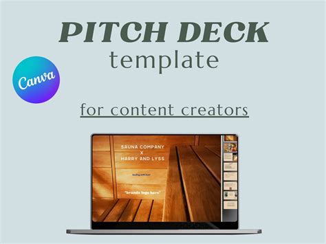 Pitch Deck Template Content Creators Etsy