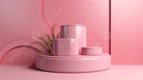 3d로 렌더링된 분홍색 연단 제품 디스플레이 목업mockup 서다 광장 연단 3d 플랫폼 배경 일러스트 및 사진 무료