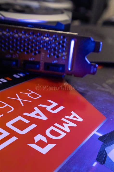 MSI MECH Graphics Card In Blue Light Close Up Editorial Photo Image Of Radiator Cooler 255388236