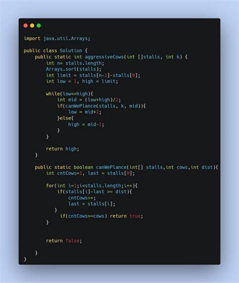 how binary search optimized aggressive cows vishal w posted on the