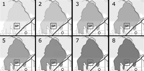 Eight Frames Showing A Transparency ͑ Alpha ͒ Tweening Process Of A