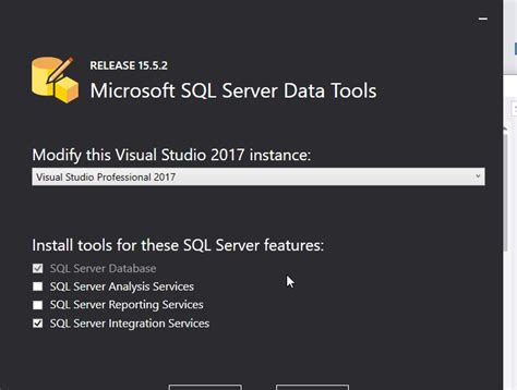 Sql Visual Studio Has No Business Intelligence To Create SSIS Package Stack Overflow