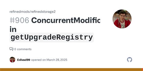 Concurrentmodificationexception In `getupgraderegistry` · Issue 906 · Refinedmods