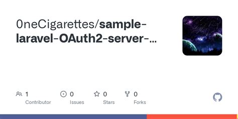 GitHub 0neCigarettes Sample Laravel OAuth2 Server And Client