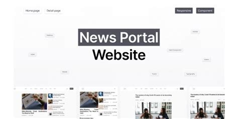 Modern And Responsive News Portal Ui Design Figma