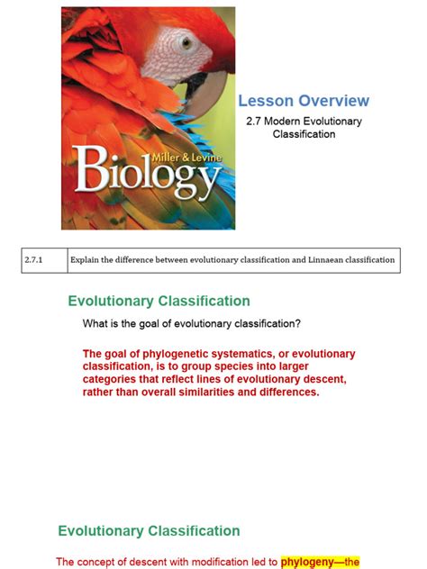 27 Classification 2 Modern Evolutionary Classification34 Pdf 27 Classification 2 Modern Evolutionary Classification34 Pdf