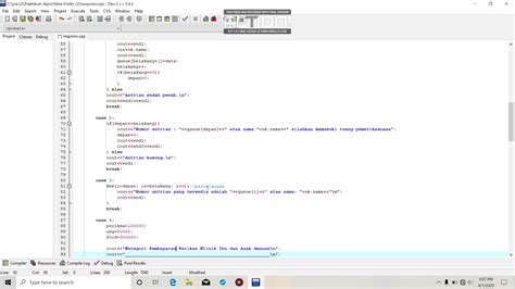 Program C Antrian Pasien Dengan Queue Sederhana Youtube
