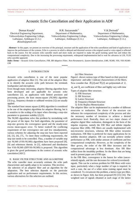 pdf acoustic echo cancellation and their application in adf dokumen