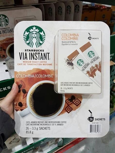 加拿大肥貓代購 限時特價💓 Starbucks 星巴克哥倫比亞via即溶咖啡 26入